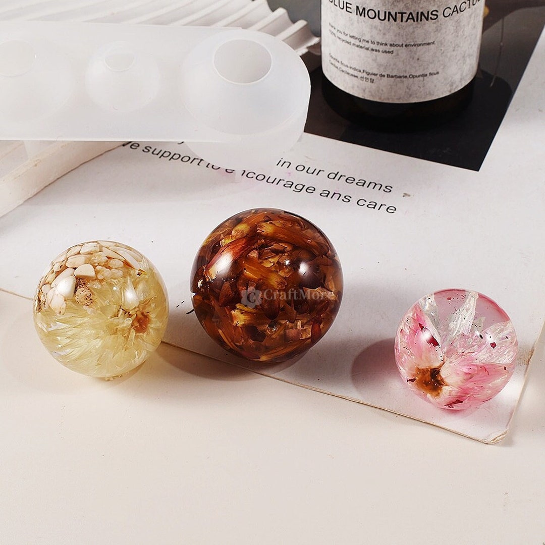 5 Girds Silicone Sphere Mold-planet Sphere Resin Mold-resin Beads Mold ...
