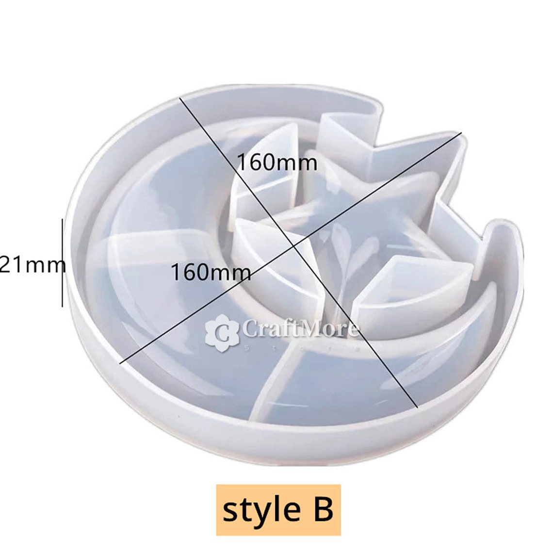 Moon Star Storage Box Resin Molds-storage Box Silicone Mold-desktop ...