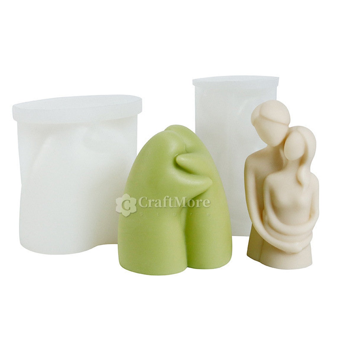 Hugging Couple Silicone Candle Mold-hugging Ghost Silicone Mold-scented ...