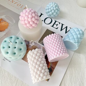 Creative Bubble Candle Mold-sphere Candle Silicone Mold-honeycomb ...