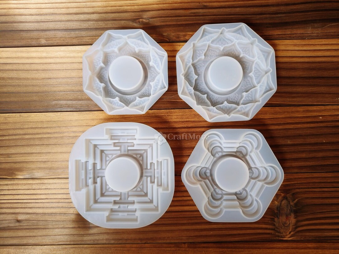 Lotus Candle Holder Silicone Mold-4 Styles Tealight Holder Resin Mold ...