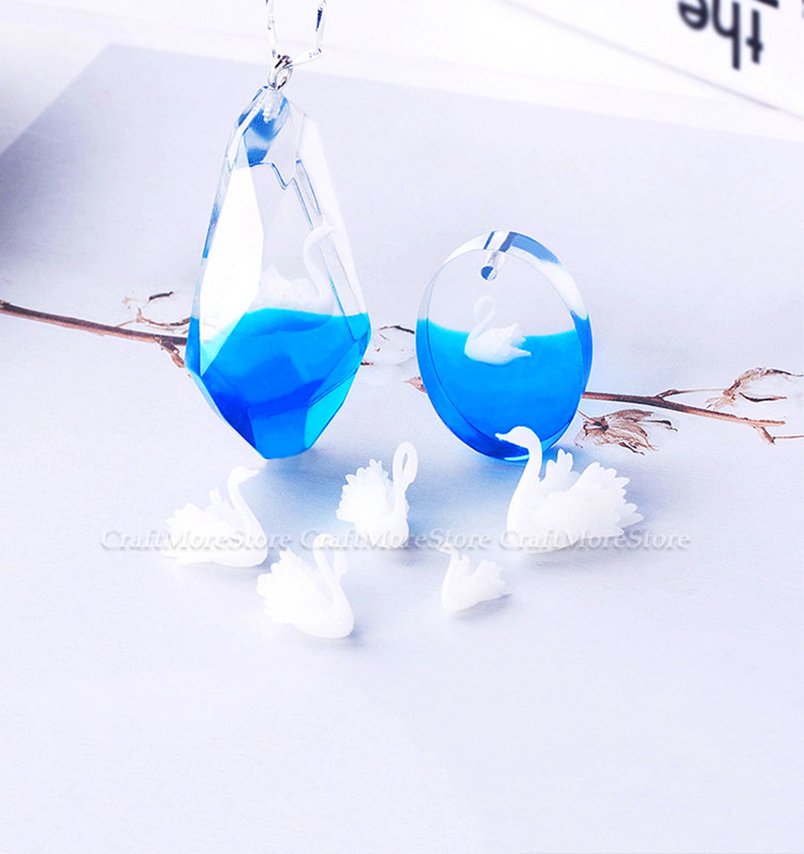 Mini 3D Swan Model-simulation Swan Filler for Resin Epoxy Mold-diy ...