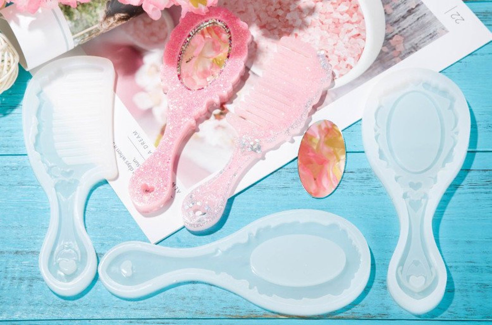 Retro Makeup Mirror Silicone Mold for Home Decoration DIY - Etsy