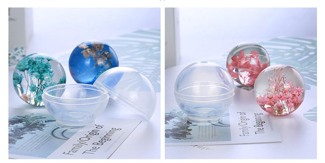 Spherical Silicone Mold, UV Resin Ball Transparent Silicone Mold - Etsy