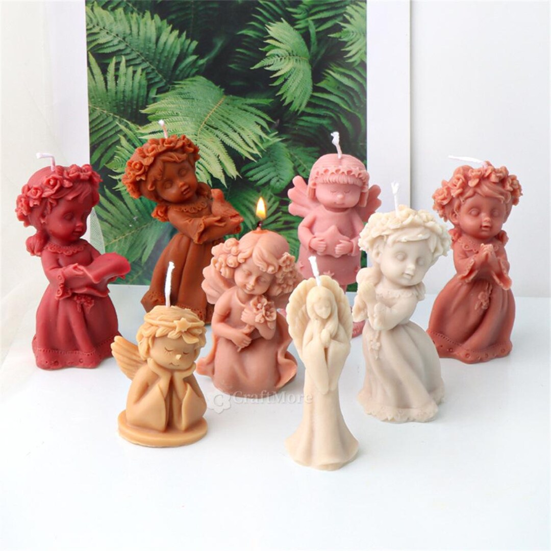 3D Girl Silicone Mold-flower Girl Candle Mold-scented Candle Mold-cute ...