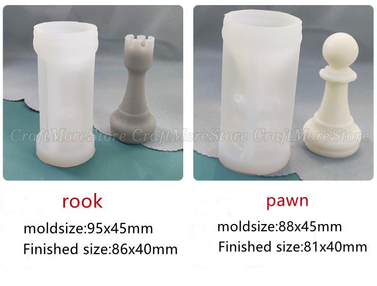 Large Silicone Chess Mold-chess Candle Mold-chess Resin Mold-chess ...