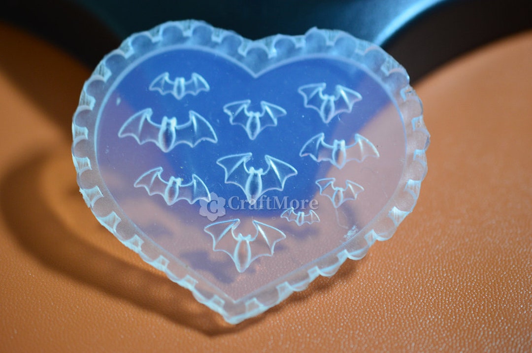 Halloween Vampire Bat Resin Nail Art Molds-silicone Mold for Nail ...