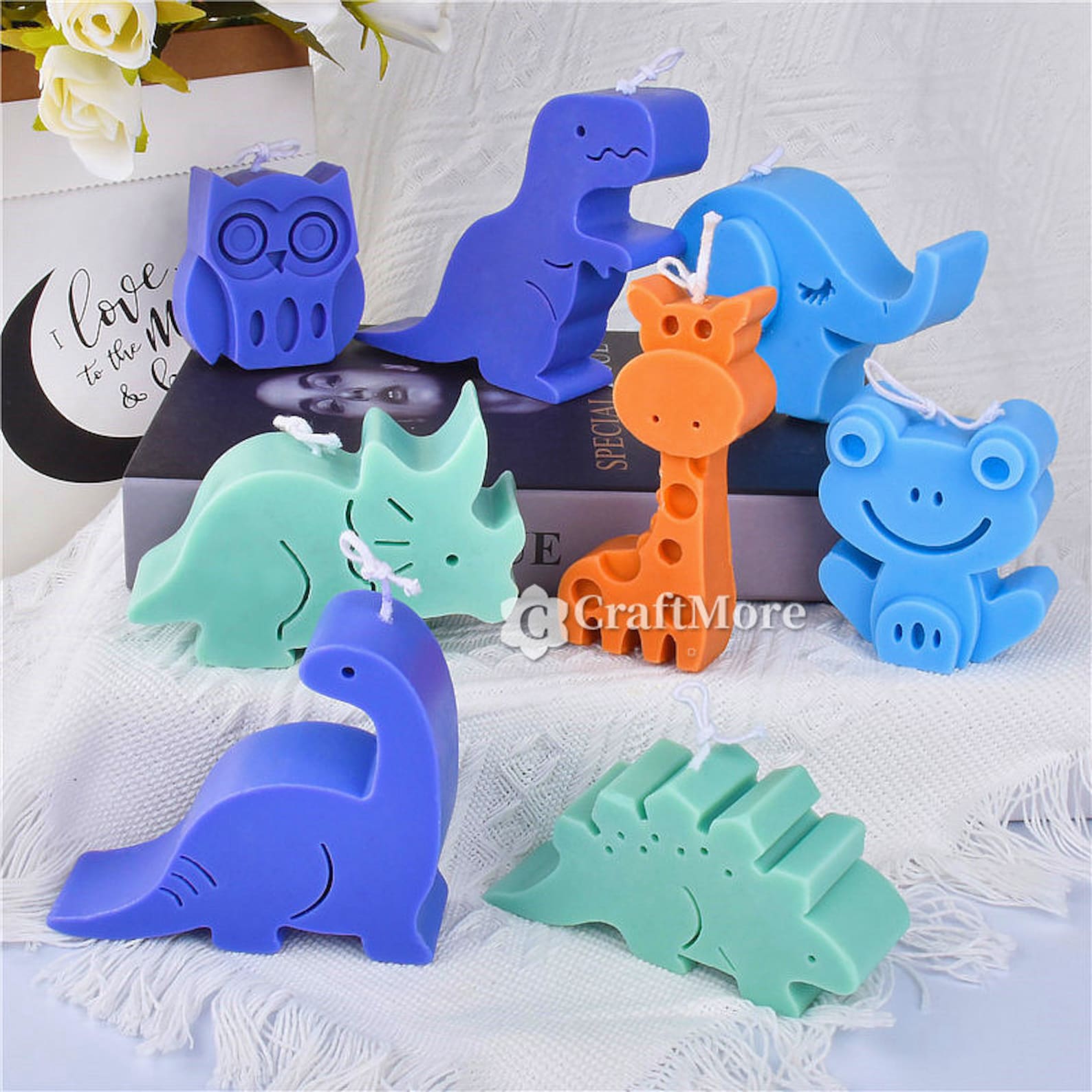 Cute Animal Candle Mold-silicone Candle Mold-dinosaur Candle - Etsy