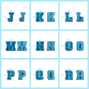 Large 4.7 Inch Alphabet Mold-big English Letters Silicone Mold-large ...