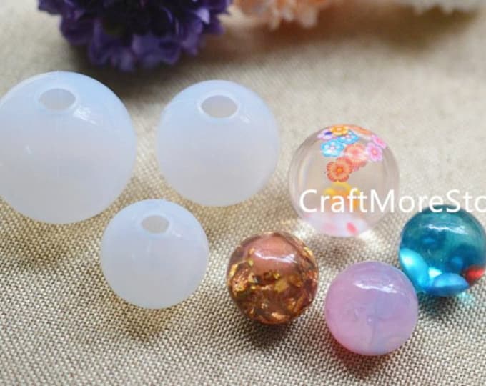 Bracelet Beads MOLD Clear Silicone MOLD Sphere6 Holes Ball - Etsy