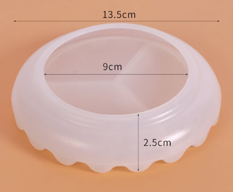 Creative Round Wavy Edge Silicone Dish Mold-flower Shaped - Etsy