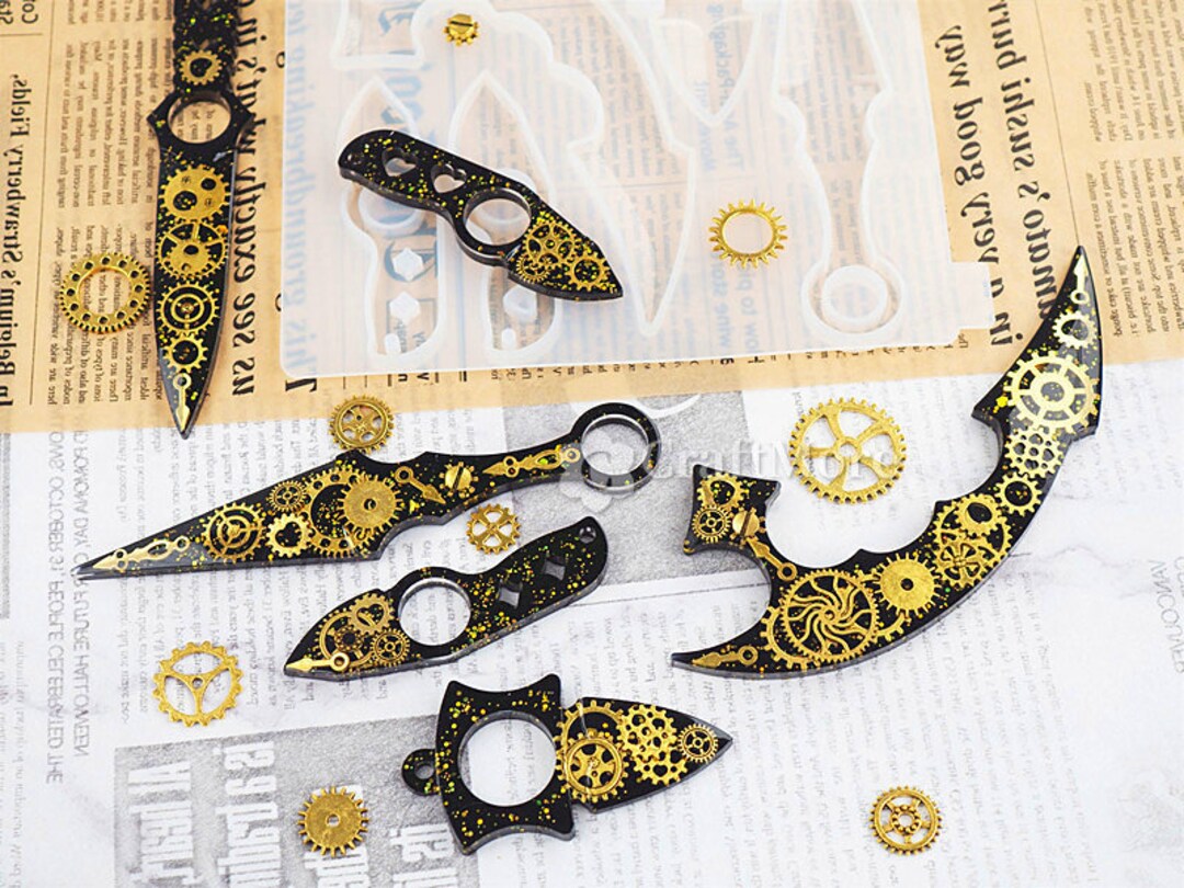 Opening Knife Resin Molds-sword Silicone Mold-knife Keychain Mold-epoxy ...