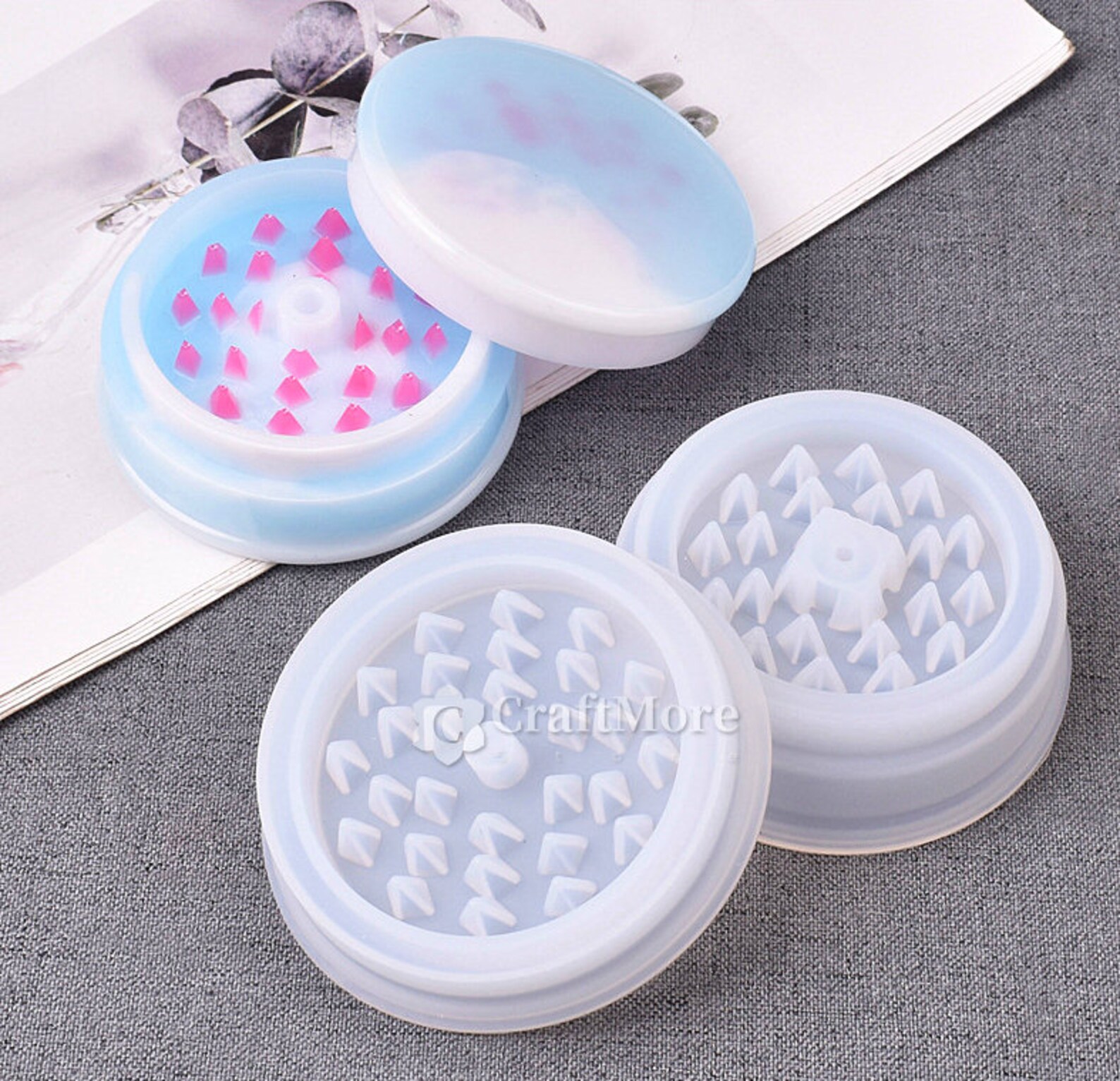 Silicone Smoke Grinder Mold-cigarette Grinder Mold-resin Mold - Etsy