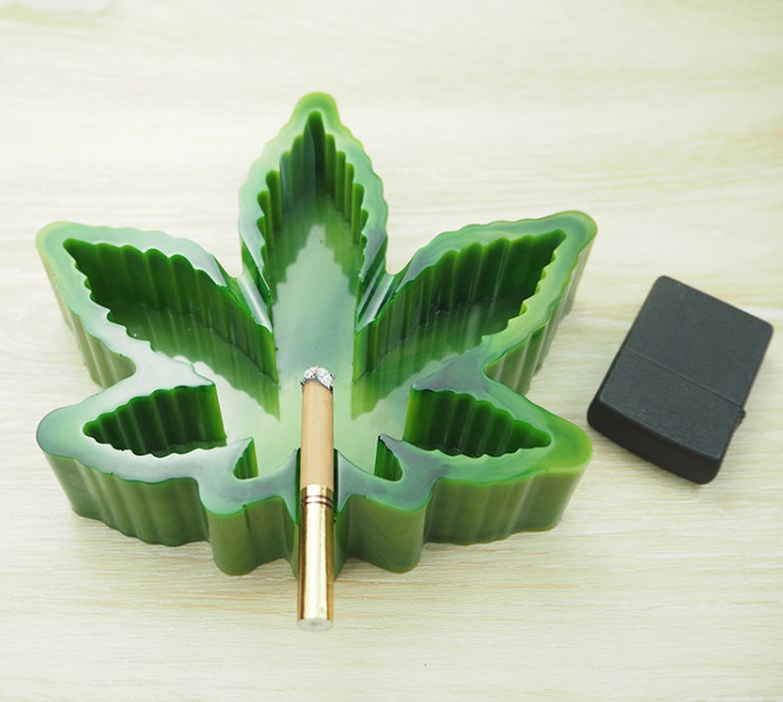 Marijuana Leaf Ashtray Mold-Weed leaf ashtray resin mold-Maple | Etsy