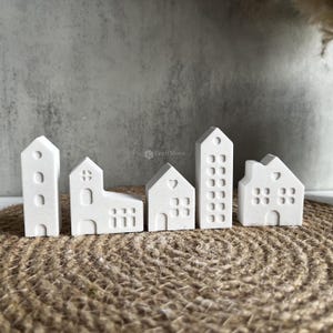 10 Styles Small Silicone House Mold-mini House Concrete Mold-cute House ...