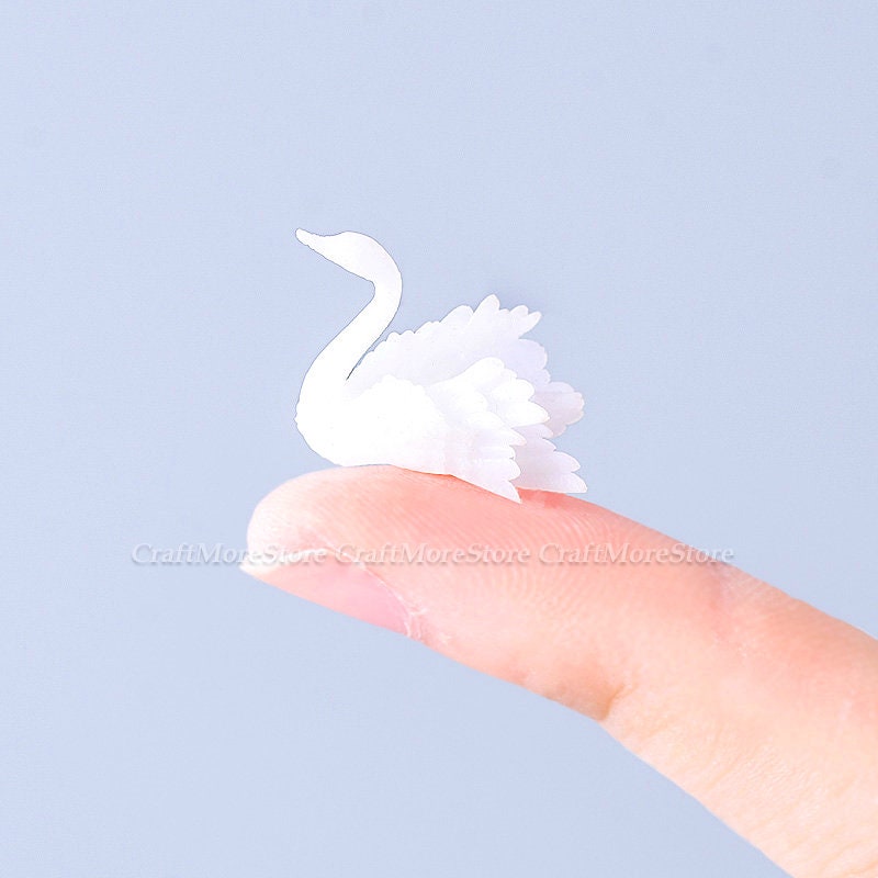 Mini 3D Swan Model-simulation Swan Filler for Resin Epoxy | Etsy