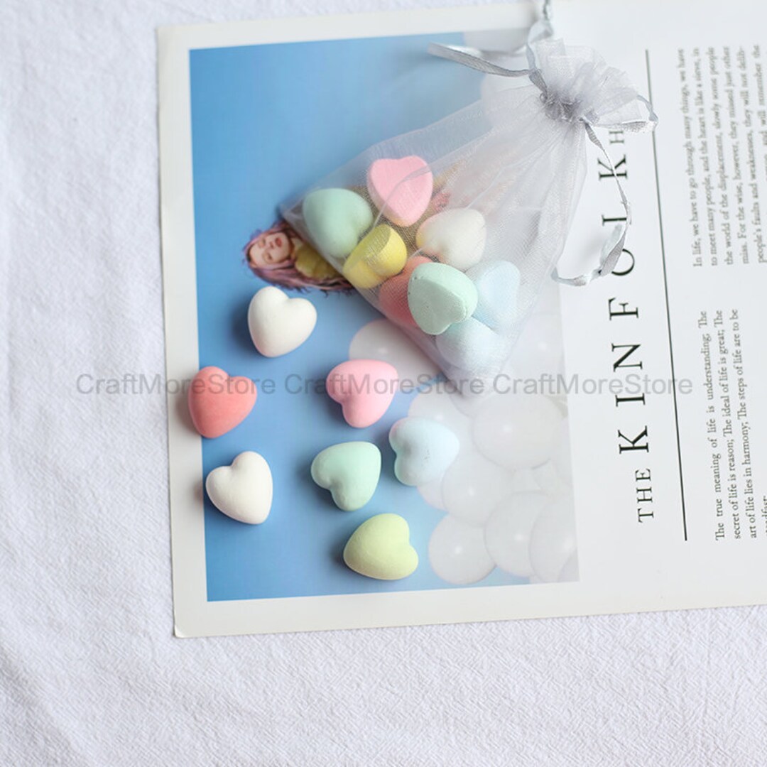 Romantic Love Heart Shape Silicone Mold Chocolate Bean Mold Cake Baking ...