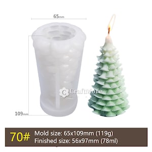 Christmas Tree Candle Silicone Mold-christmas Candle Mold-scented ...
