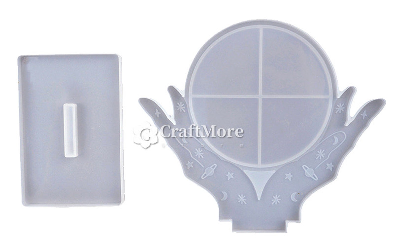Hand Shape Silicone Mirror Mold-mirror Resin Mold-home Decoration ...