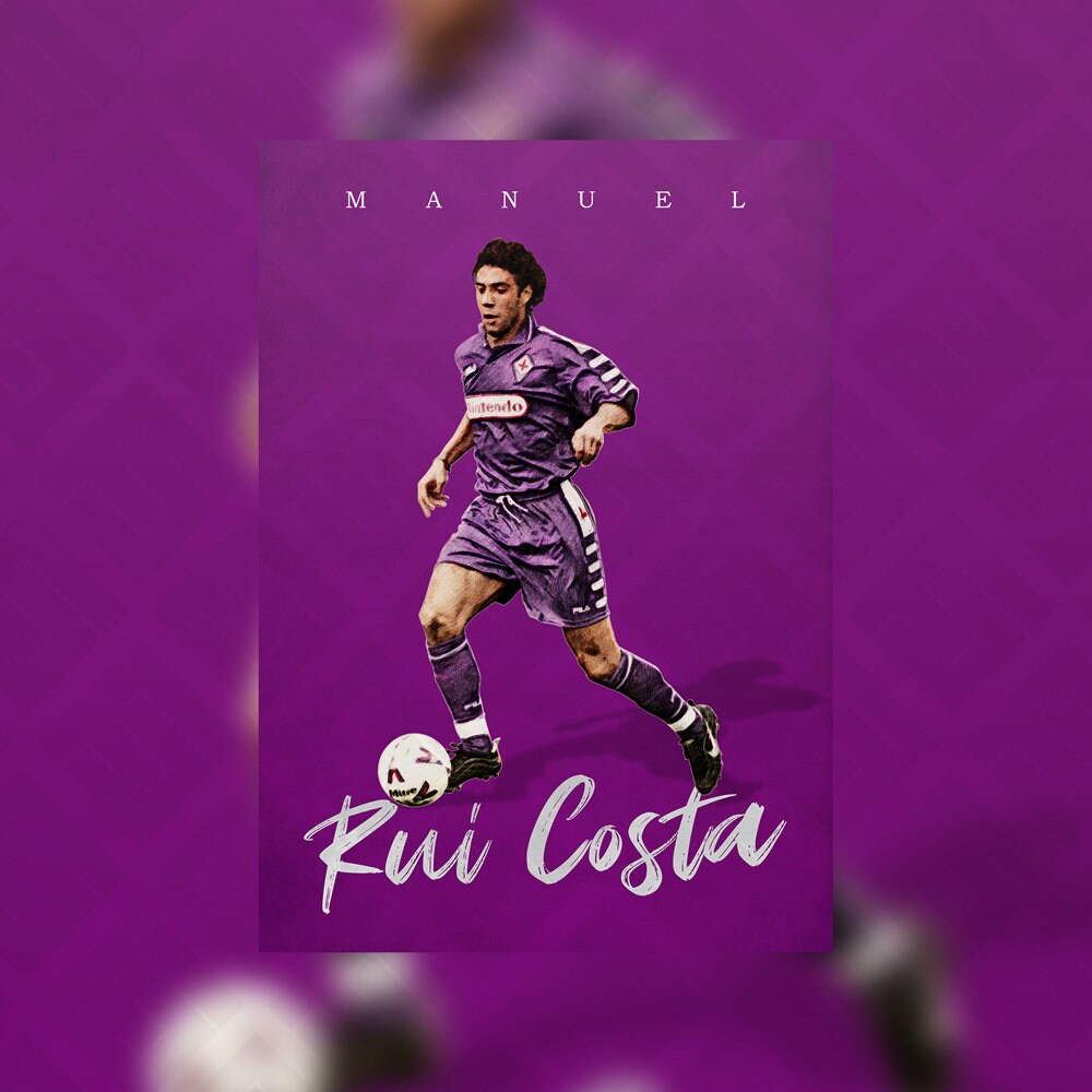 Manuel Rui Costa Poster Fiorentina Posters Fiorentina - Etsy UK
