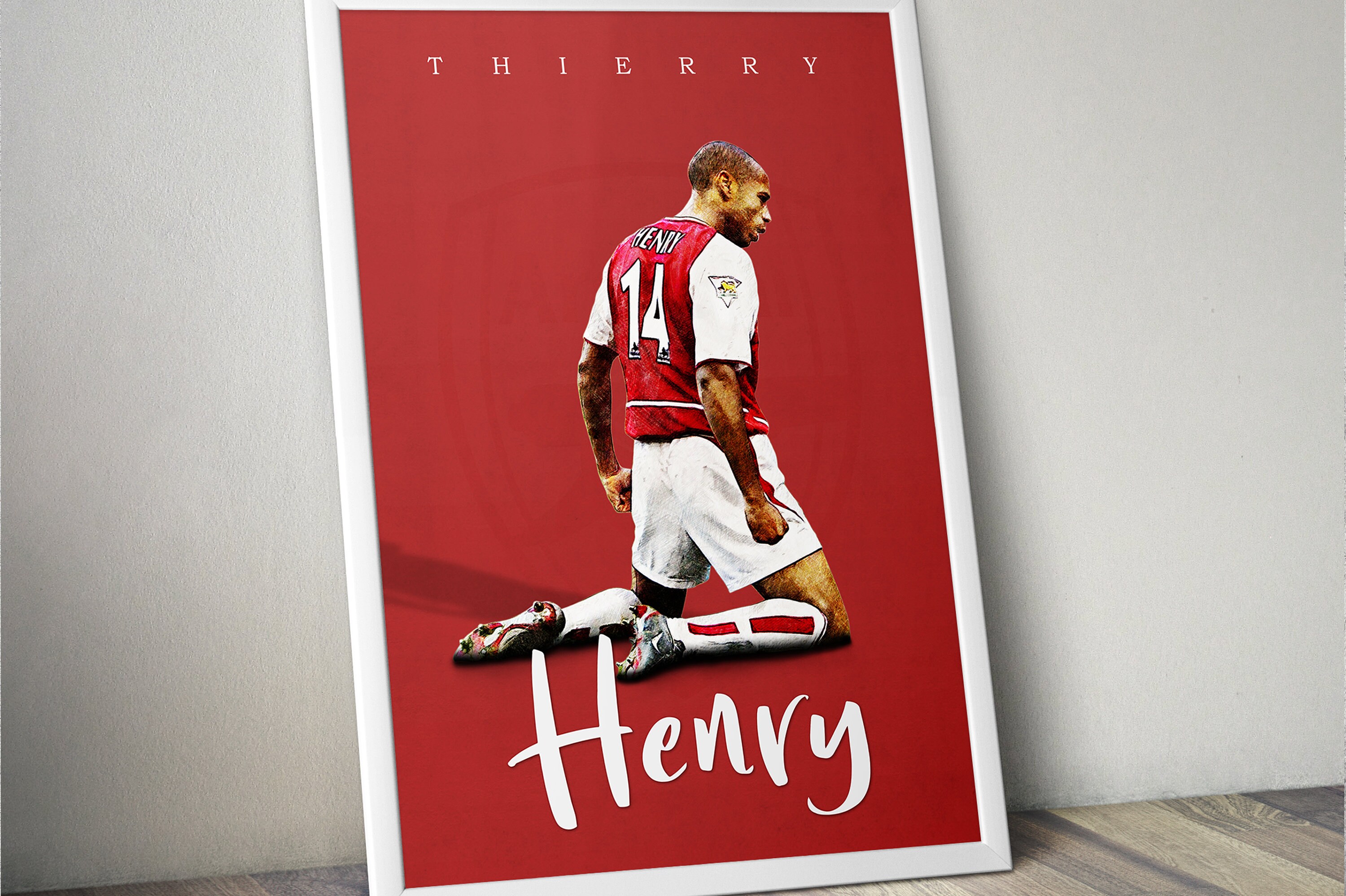 Thierry Henry Poster, Arsenal Poster, Arsenal Print, Fußball Poster ...