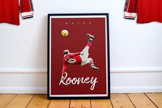 Wayne Rooney Poster Manchester United Posters Manchester | Etsy