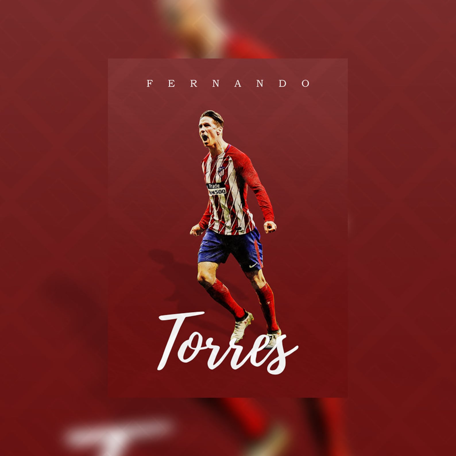 Fernando Torres Poster Atletico Madrid Posters Fernando - Etsy