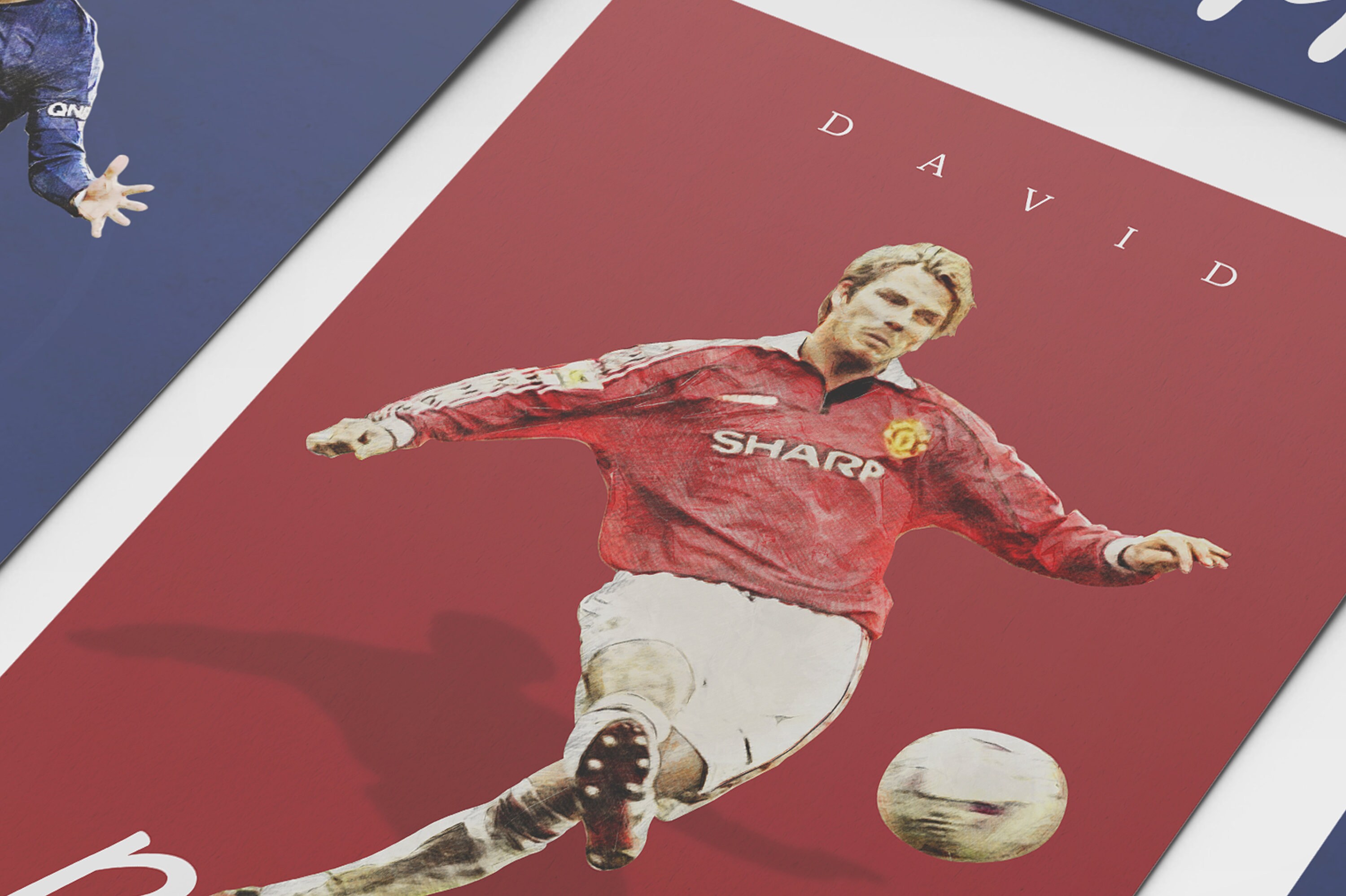 David Beckham Poster Manchester United Posters Manchester - Etsy