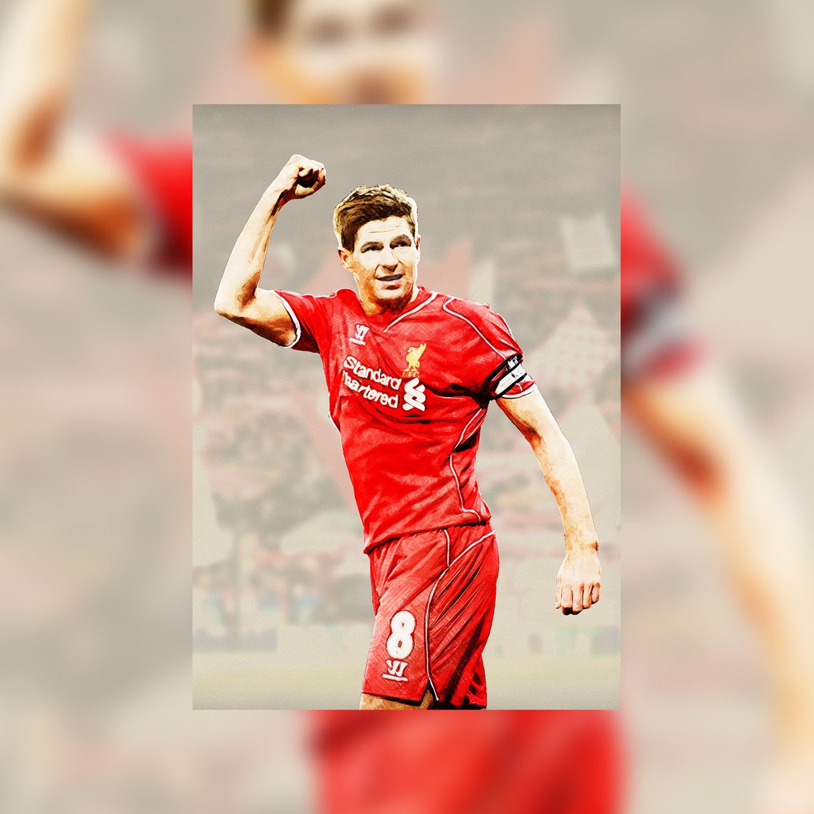 Steven Gerrard Poster Liverpool Poster Liverpool Print | Etsy