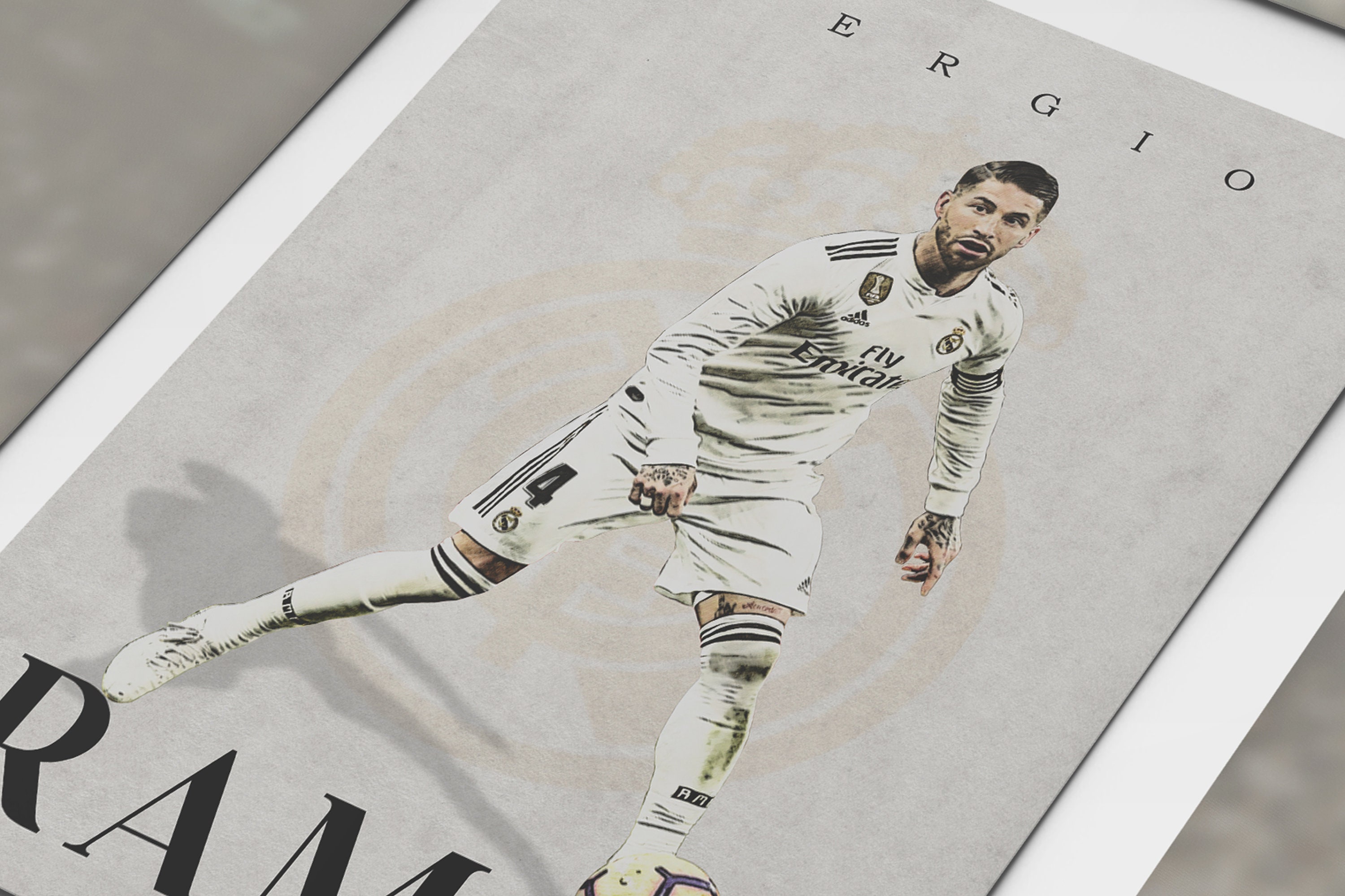 Sergio Ramos Poster, Real Madrid Posters, Ramos Posters, Football ...