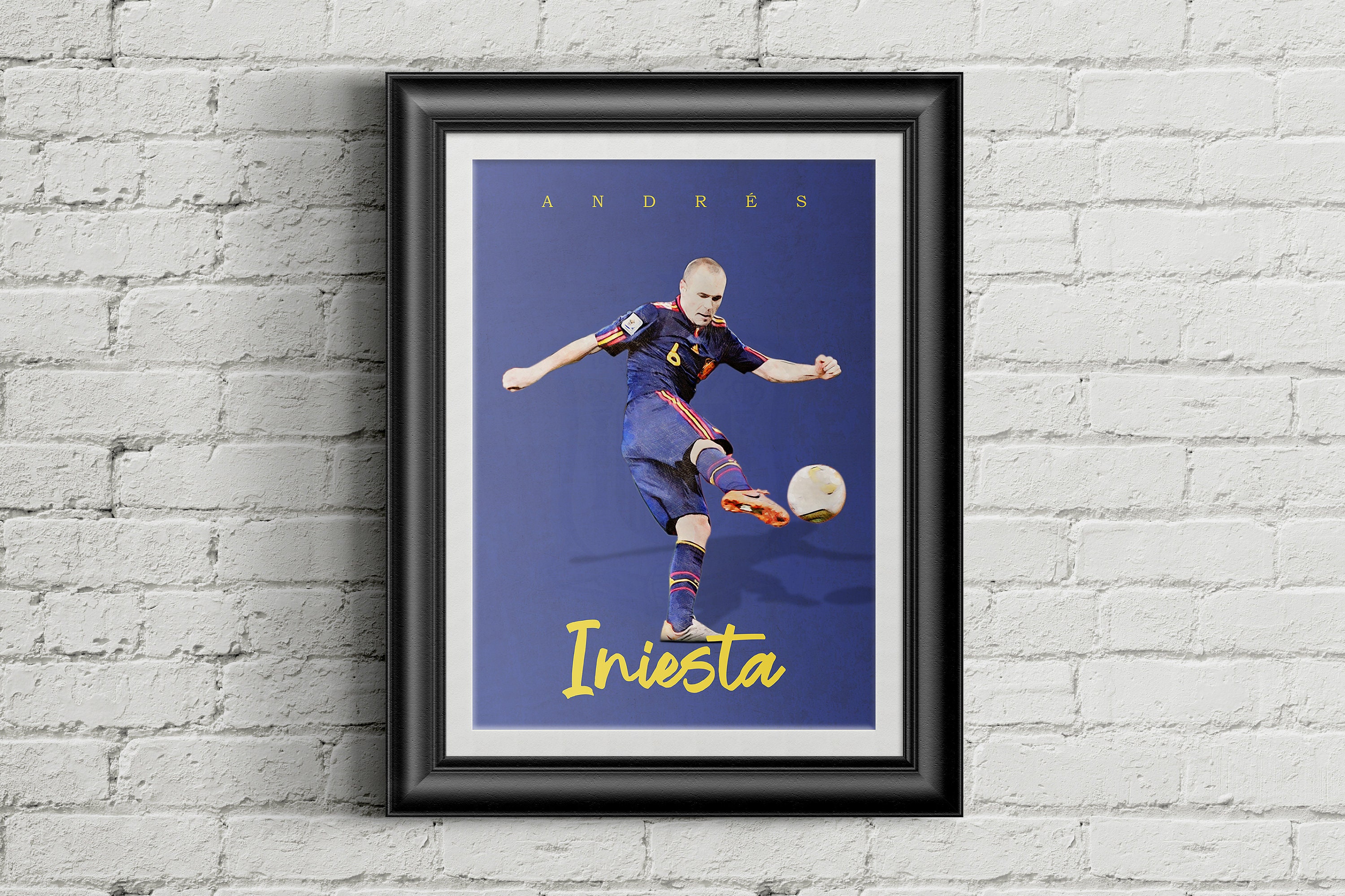 Iniesta Poster Spain Poster Iniesta Print Iniesta Poster - Etsy
