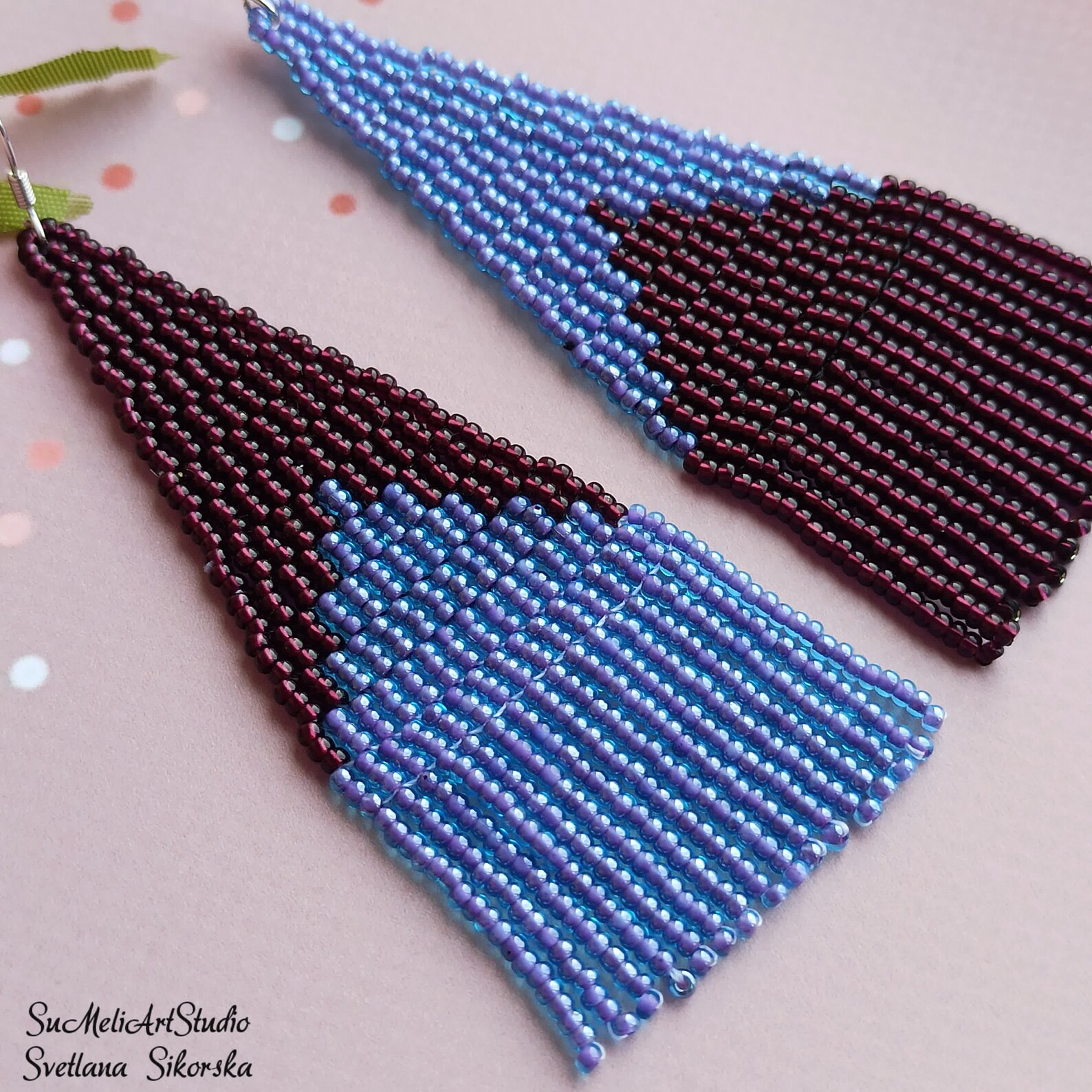 Luxury Beaded Earrings Long Bright Evening Earring Shining - Etsy