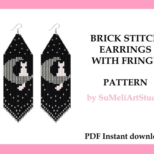 Cat Beaded Earrings - Etsy