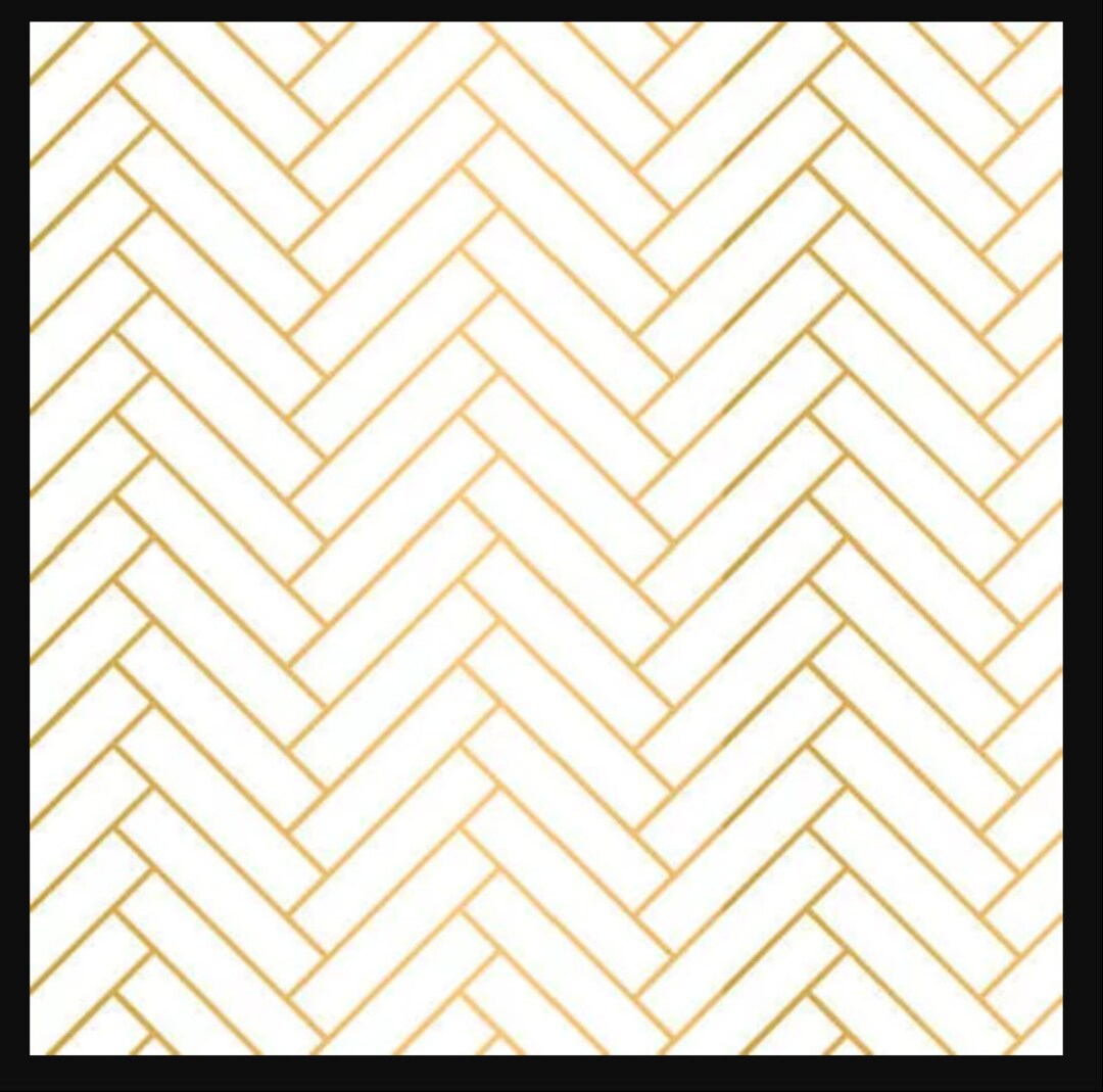 Emma Gold Lines on White Cotton Fabric - Etsy