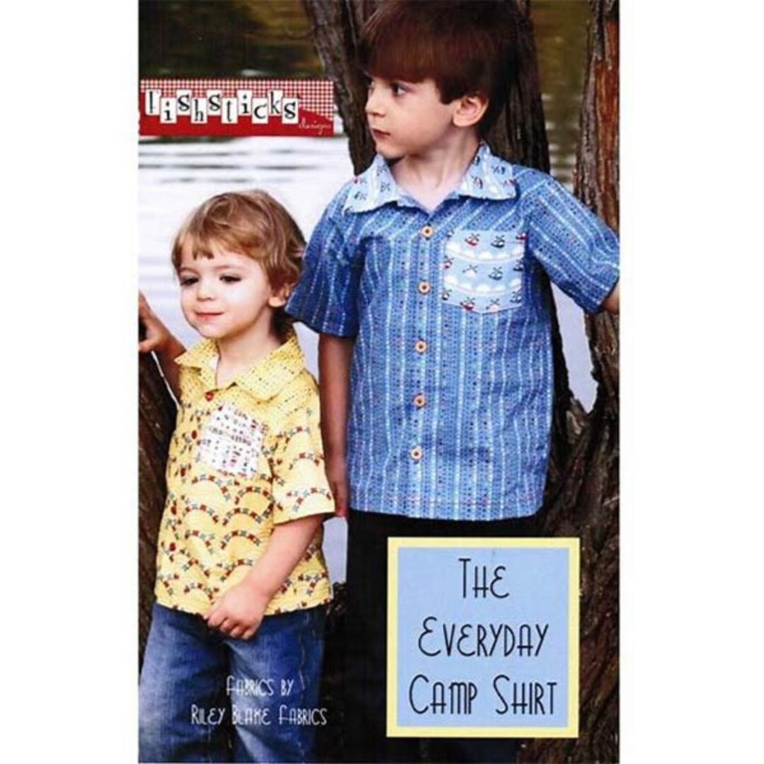 The Everyday Camp Shirt Pattern by Fishsticks Size 12 Months to 5T - Etsy