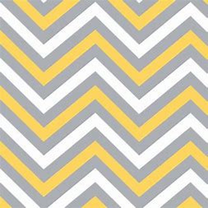 Grey Yellow Chevron - Etsy