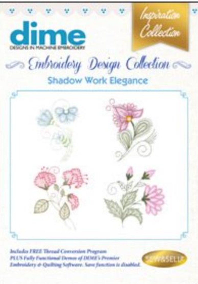 Shadow Work Elegance Machine Embroidery Design Collection by DIME #16 ...