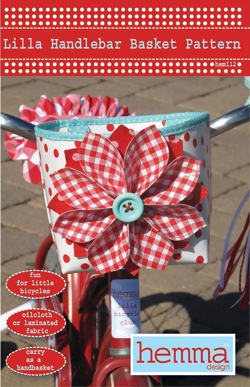 Lilla Handlebar Basket Pattern by Hemma Design - Etsy