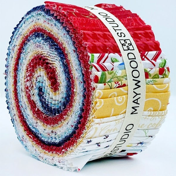 Red Jelly Roll Fabric - Etsy