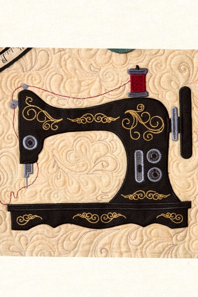 Sew Vintage Embroidery Machine Design by Lunch Box Qults | Etsy