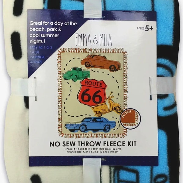 No Sew Fleece Blanket Kits - Etsy