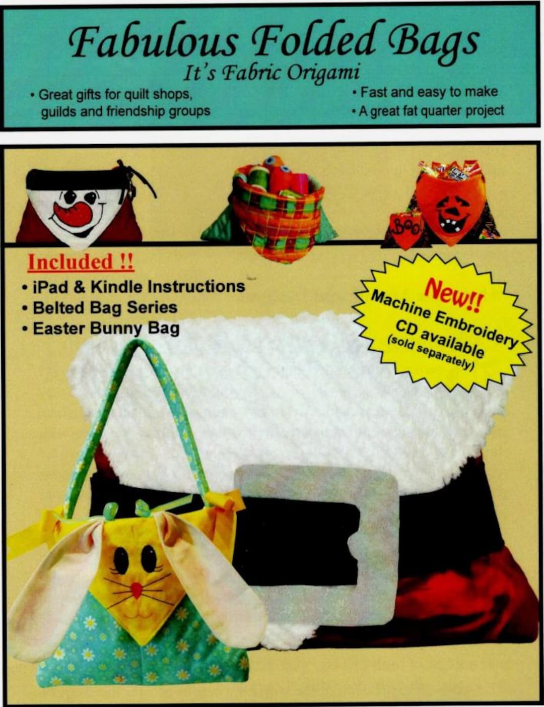 Fabulous Folded Bags It's Fabric Origami - Etsy