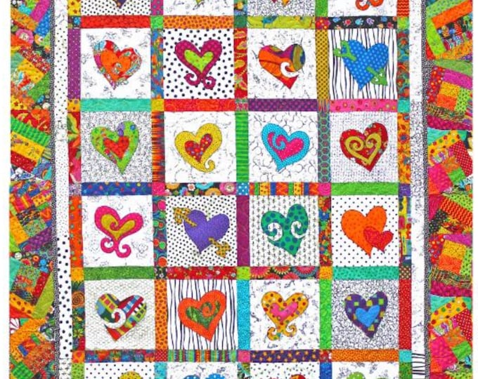 Open Heart Quilt Pattern by Lella Boutique - Etsy