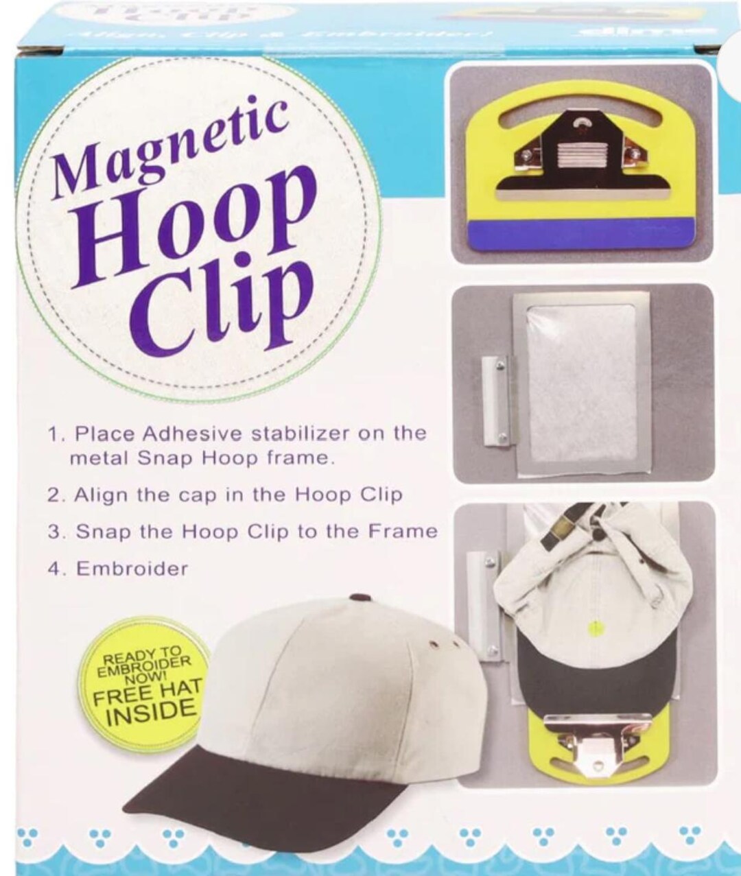 Magnetic Hoop Clip by Dime designs in Machine Embroidery - Etsy