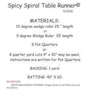 Spicy Spiral Table Runner Pattern - Etsy