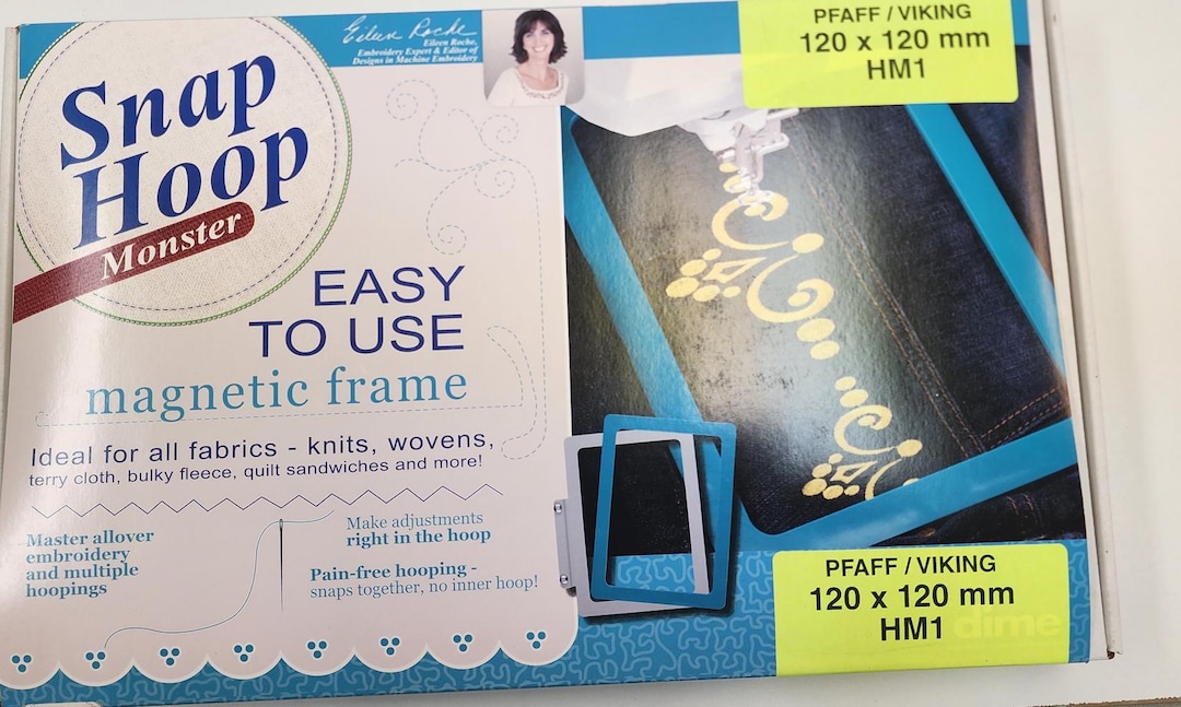 Monster Snap Hoop 120mmx120mm for Viking & Pfaff Embroidery Machines by ...