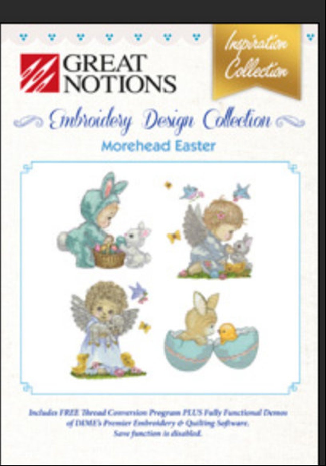 DIME Inspiration Collection Embroidery Designs #51 Morehead Easter - Etsy