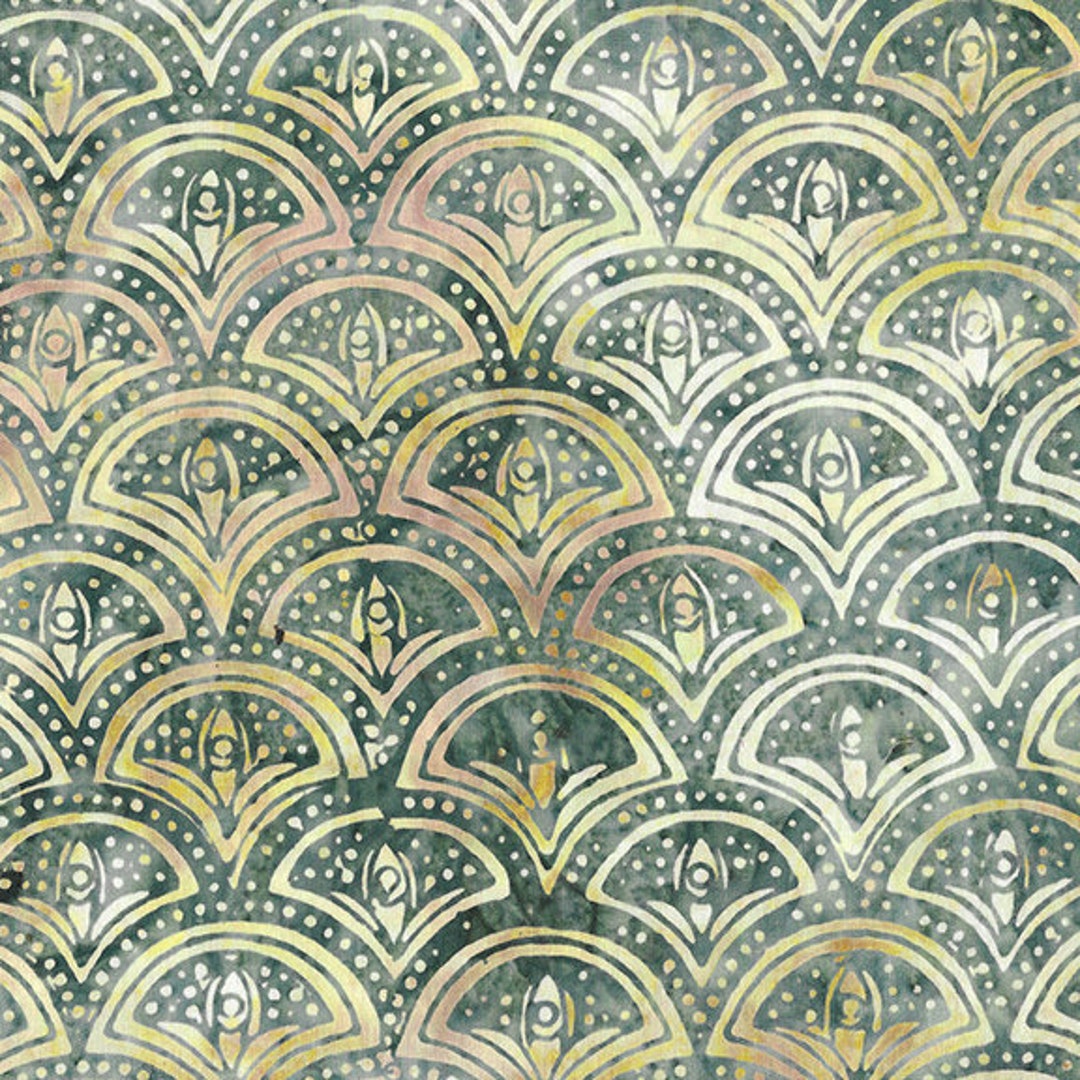 Clamshell Surf & Sand Batik Fabric - Etsy