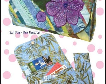 Bella Wallet Pattern,paper Version Large Appliqued Wallet With ...
