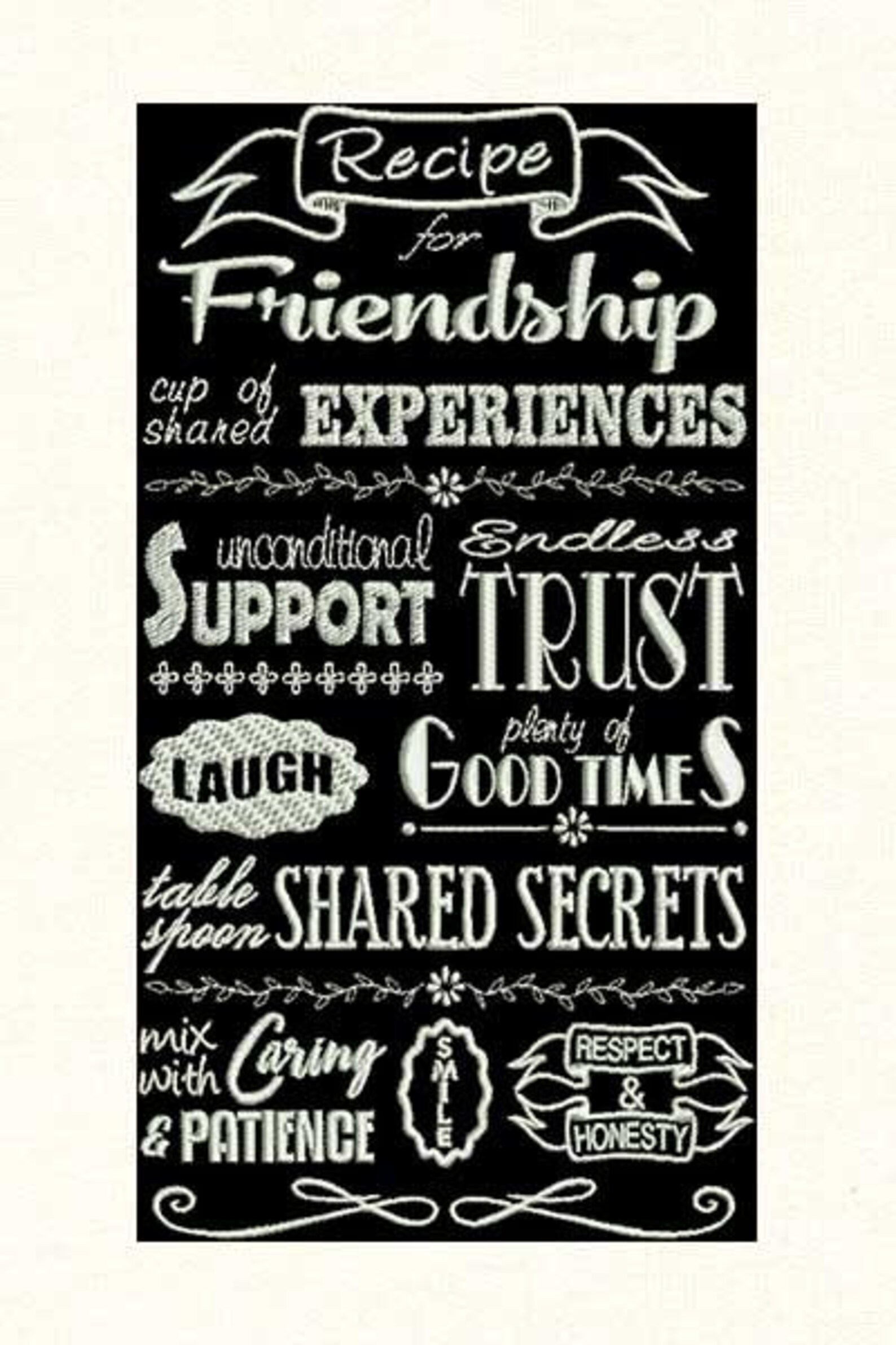 Recipes For.....embroidery Machine Designs by Lunch Box Quilts - Etsy
